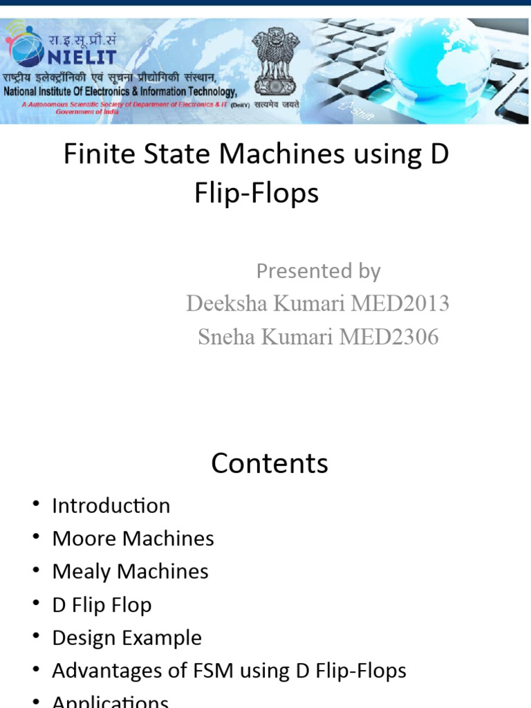 Finite State Machines Using D Flip-Flops | Download Free PDF ...