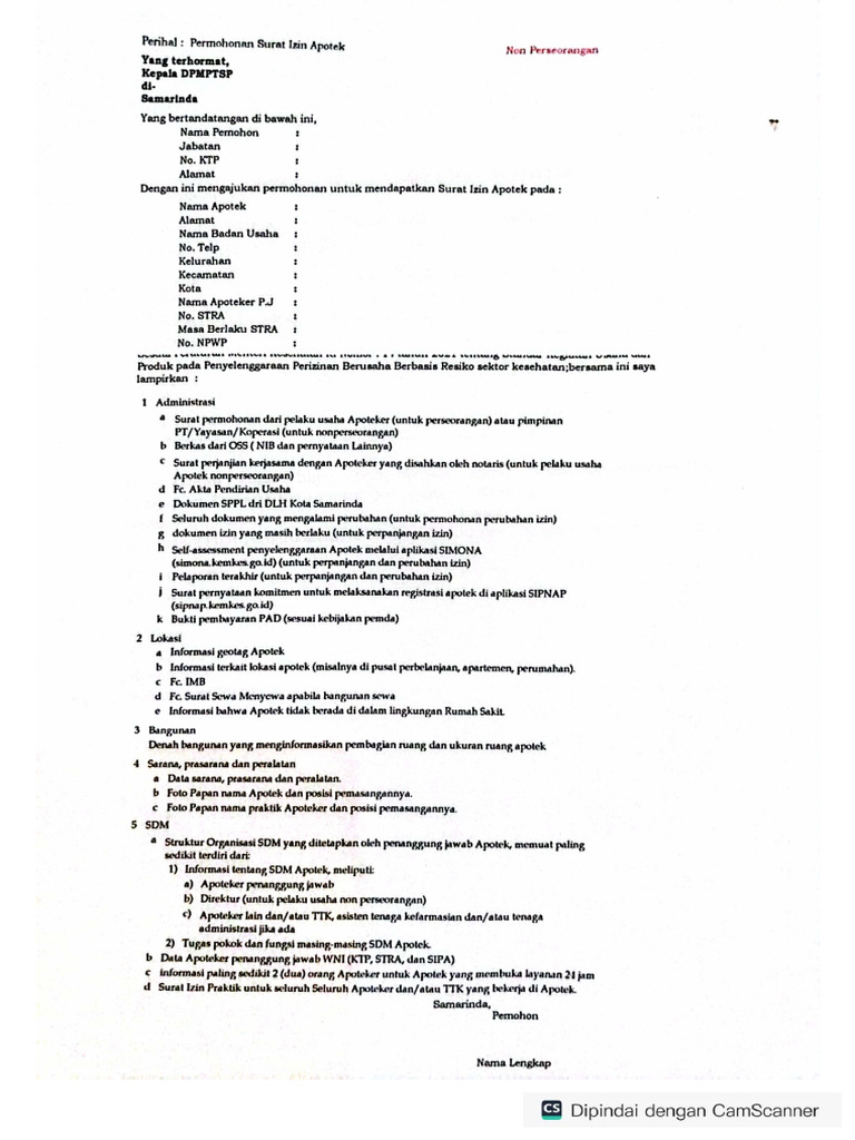 Permohonan SIA Terbaru 20244 | PDF