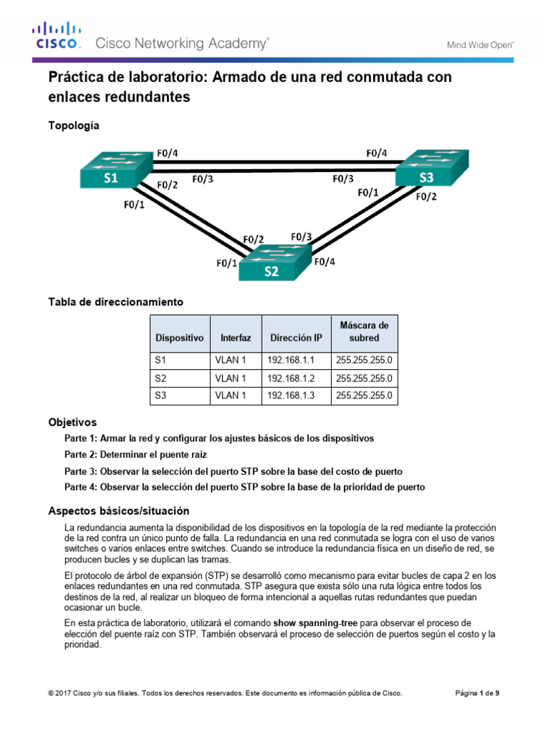 3.1.2.12 Lab - Building A Switched Network With Redundant Links | PDF ...