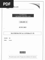 Mathematical Literacy Maths Lit NSC P2 MEMO May June 2023 Eng Eastern Cape | PDF | Area | Numbers