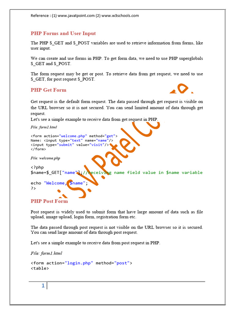 Php Unit 2 Pdf Pdf Parameter Computer Programming Php 