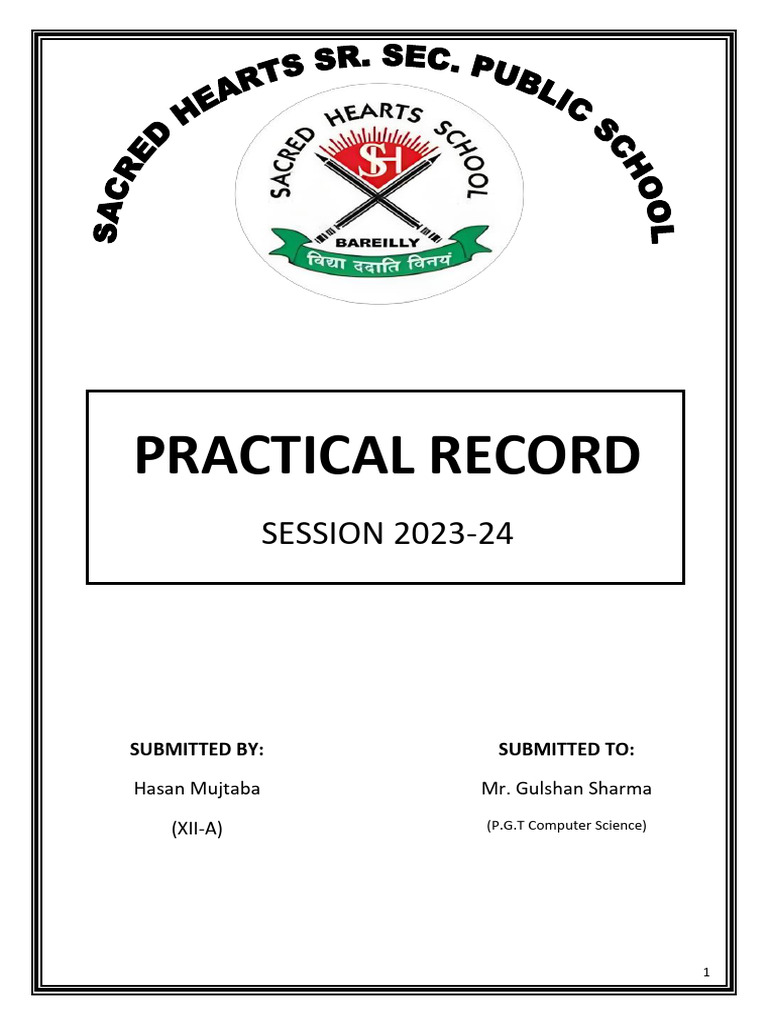 Python Practical Record | PDF | Computer File | Matrix (Mathematics) Python Practical Record | PDF | Computer File | Matrix (Mathematics)