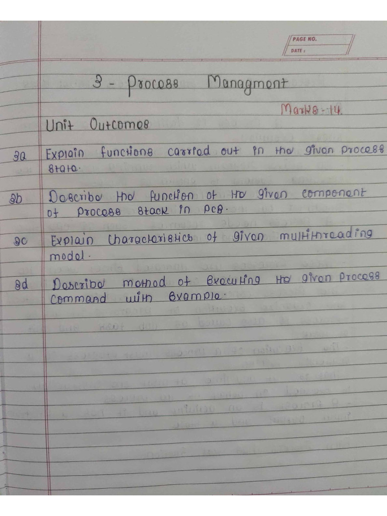 Unit 3 OS (3.1) | PDF