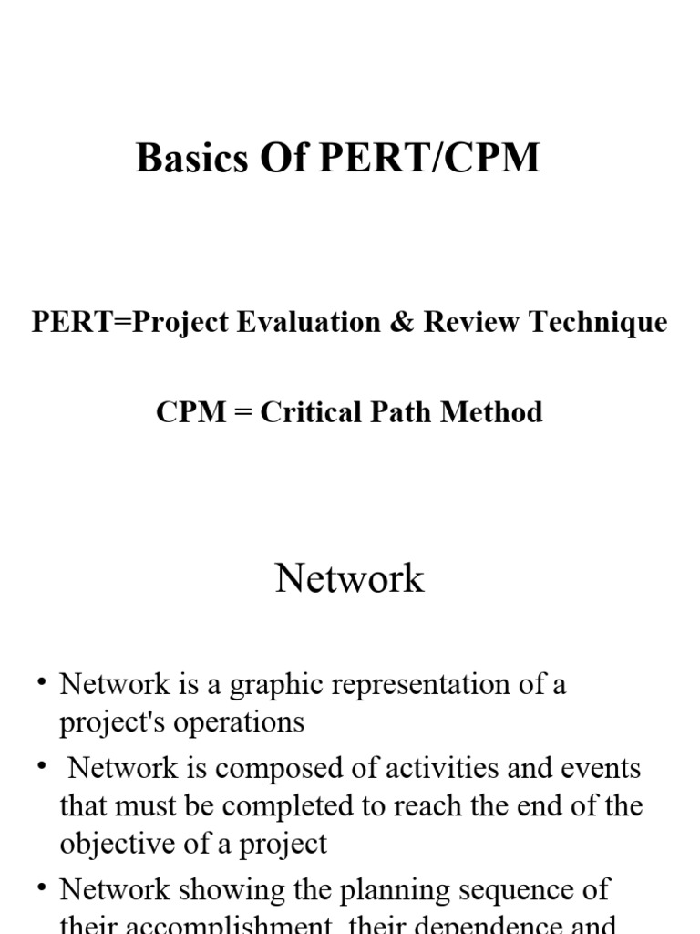 Pert CPM | PDF | Analysis | Applied Mathematics