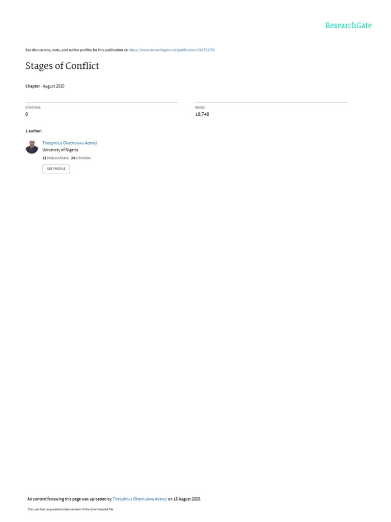 Stagesof Conflict | PDF | Peacekeeping | Ceasefire