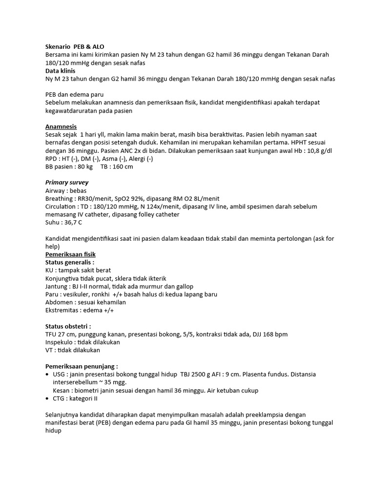 Peb Edema Paru Fid | PDF