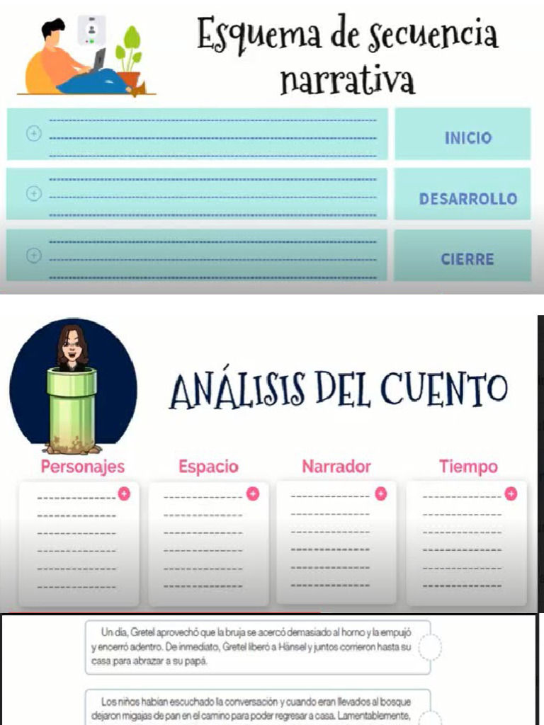 Actividades Cuento y Secuencia Narrativa | PDF