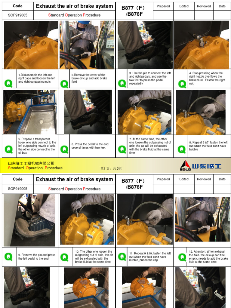 B876F Exhaust The Air of Brake System | PDF | Nut (Hardware) | Tools