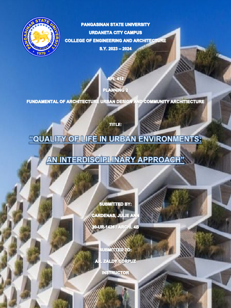 Apl412 - RSW - FN02 - Cardenas - Julie Ann - 4B | PDF | Sustainability | Quality Of Life