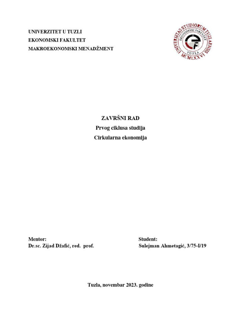 Cirkularna Ekonomija Pdf