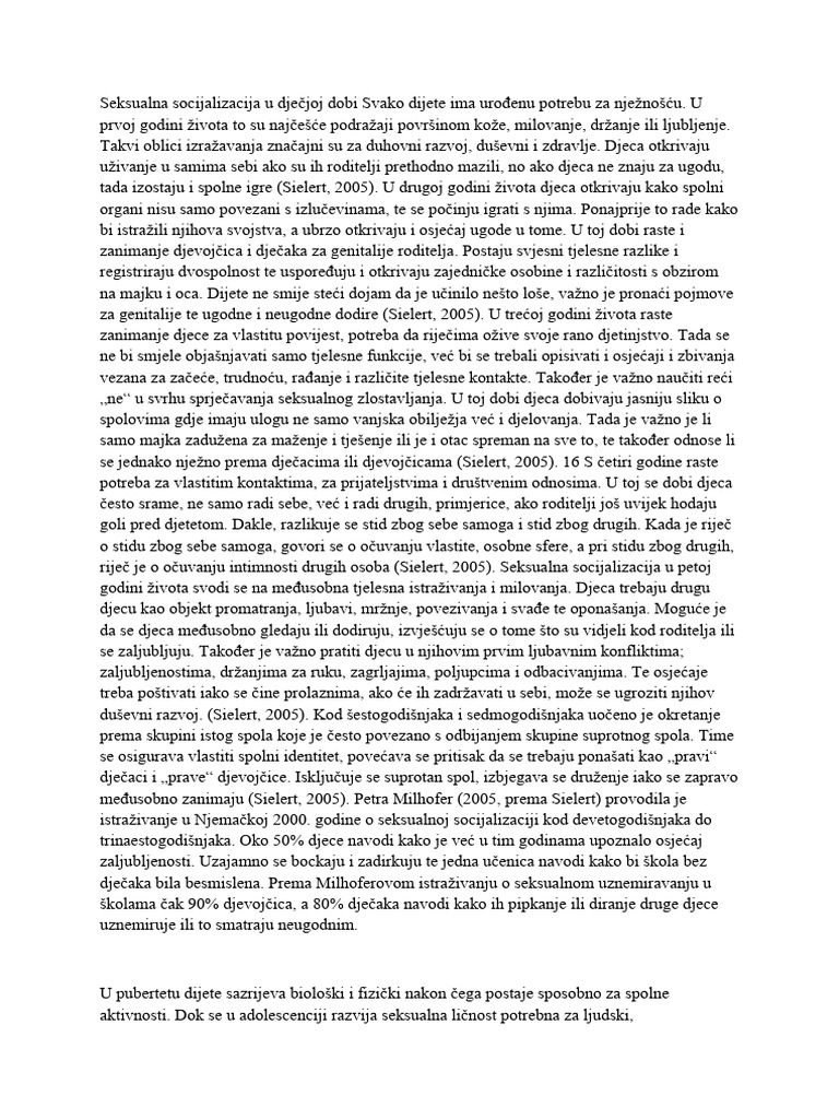 Seksualni Razvoj | PDF