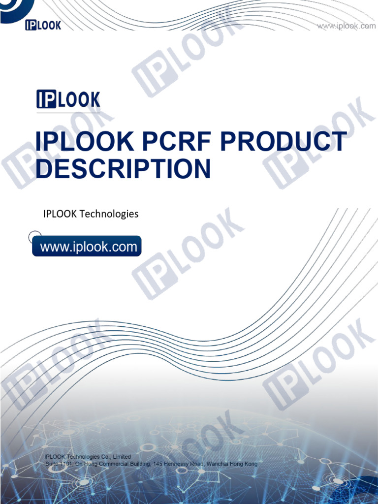 03-IPLOOK PCRF Product Description2022 | PDF | Computing ...