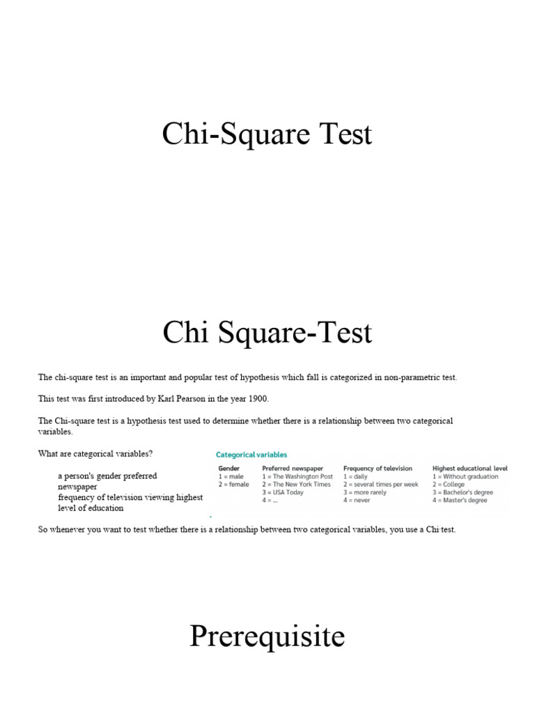 Chi Square | Download Free PDF | Statistical Hypothesis Testing | Chi ...