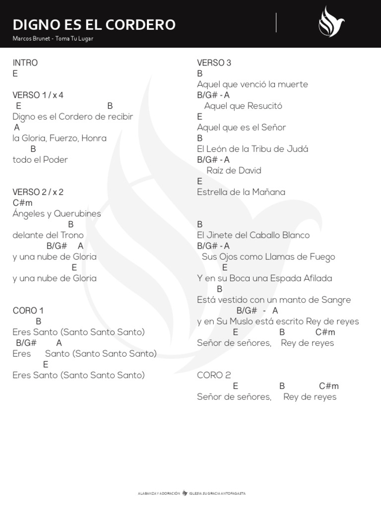 Digno es el Cordero: Alabanza y Adoración | PDF