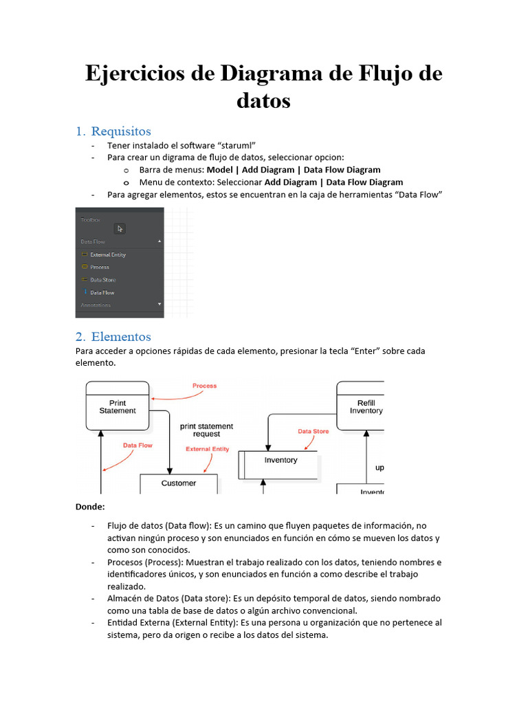 Ejercicios de Diagrama de Flujo de Datos | PDF | Software | Ingeniería ...