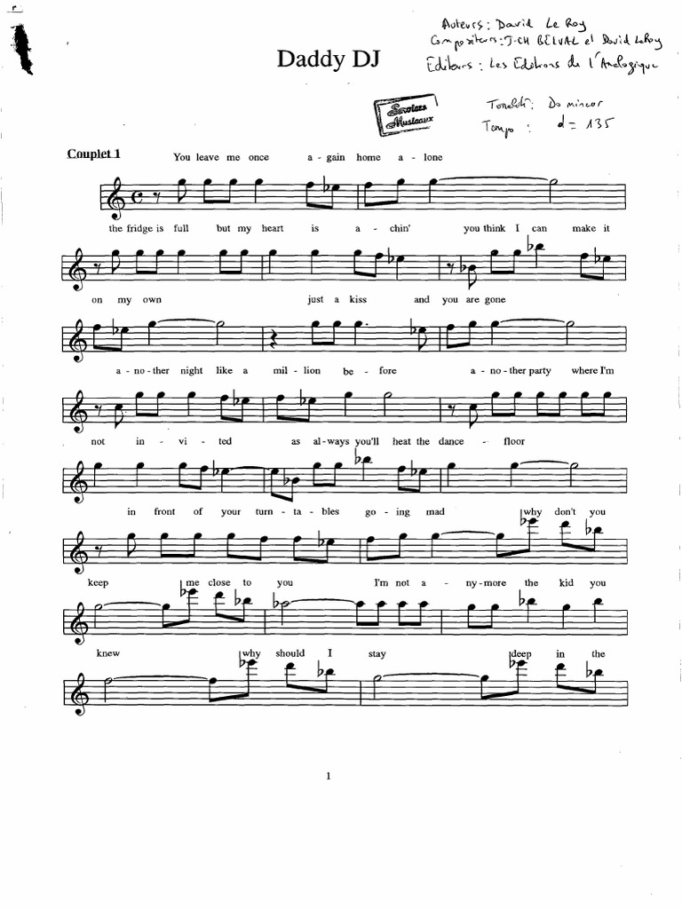 Partition DADDY DJ | PDF