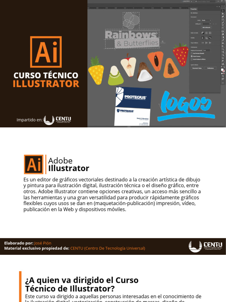 Unidad 1 Curso Virtual Tecnico Illustrator Centu Pdf Diseño