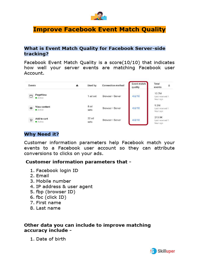 Improve Event Match Quality | PDF | Computers