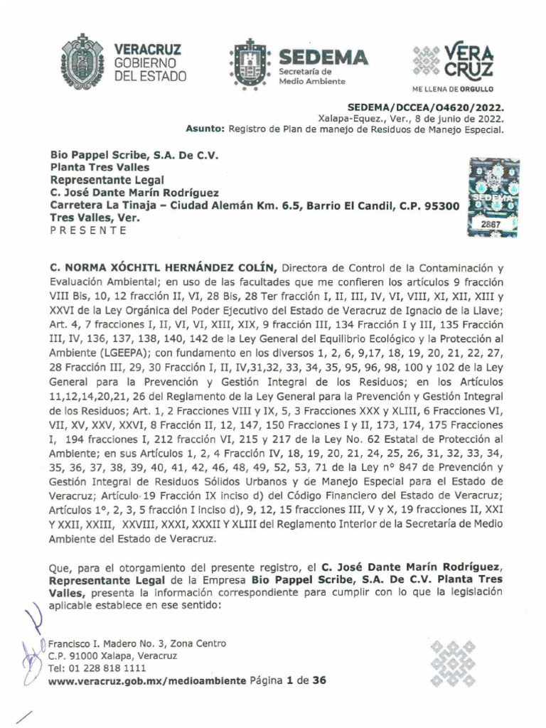 478 4620 22 Bio Pappel Scribe S.A. de C.V. PM | PDF