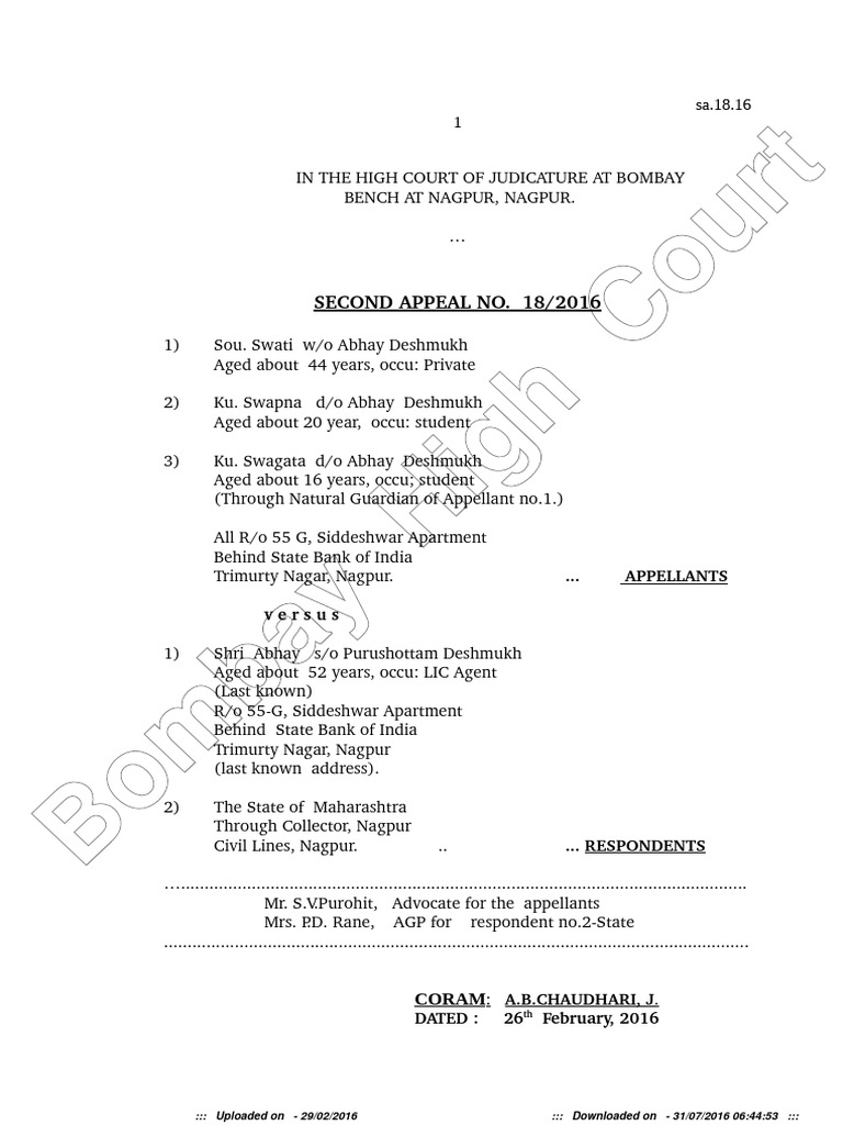 Civil Death Declaration Appeal Case | PDF | Lawsuit | Burden Of Proof (Law)
