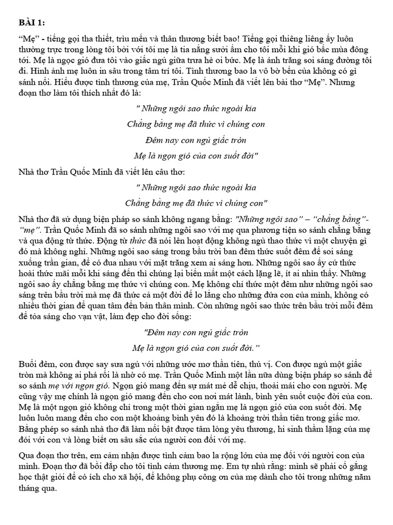 Ôn Thi CK 1 VĂN 6 | PDF