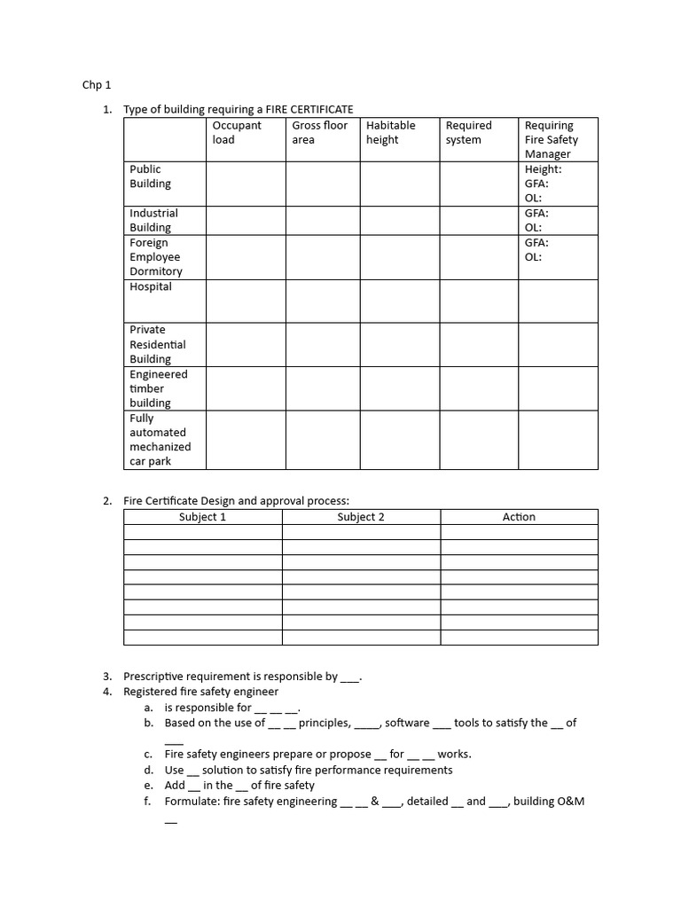 CHP 1 Revision | PDF