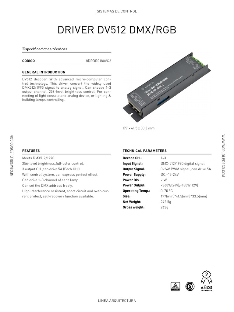 DV512_DMXRGB | PDF | Rgb Color Model | Telecommunications