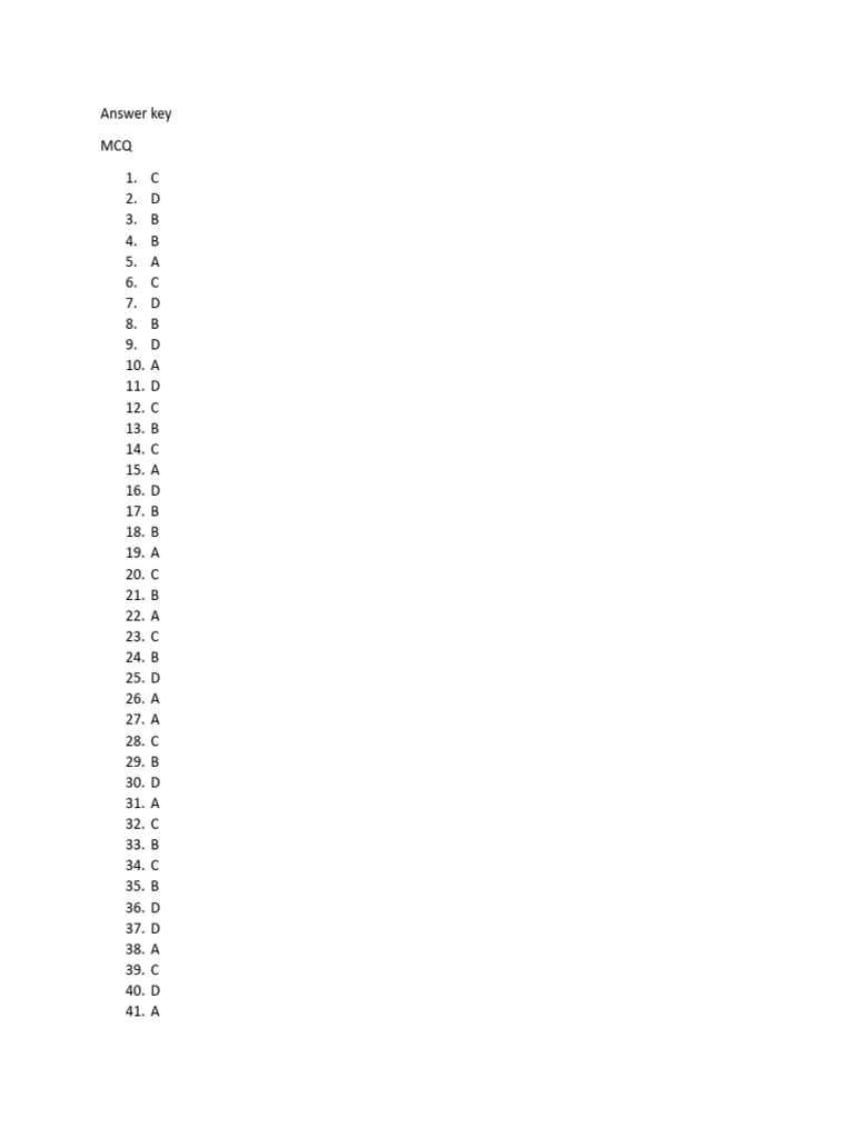 Exam 3 - Answer Key | PDF