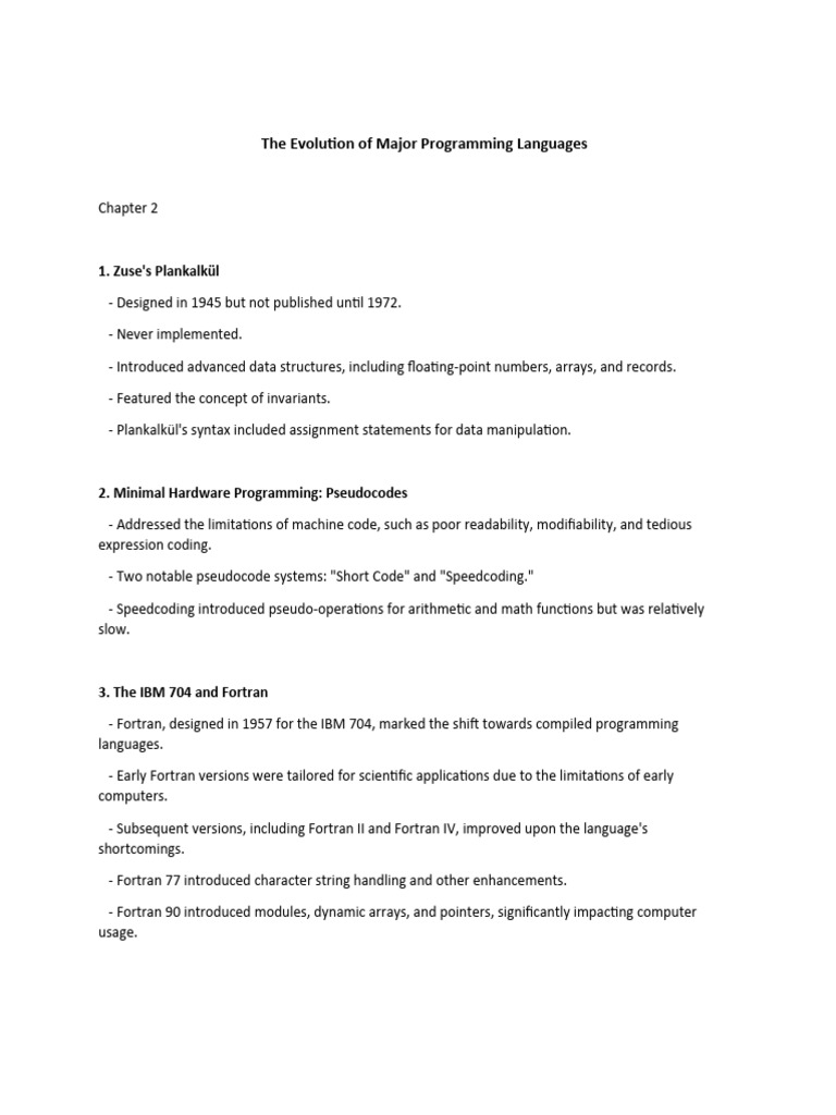 Summary of CH 2 PPL | PDF | Object Oriented Programming | Computer Programming