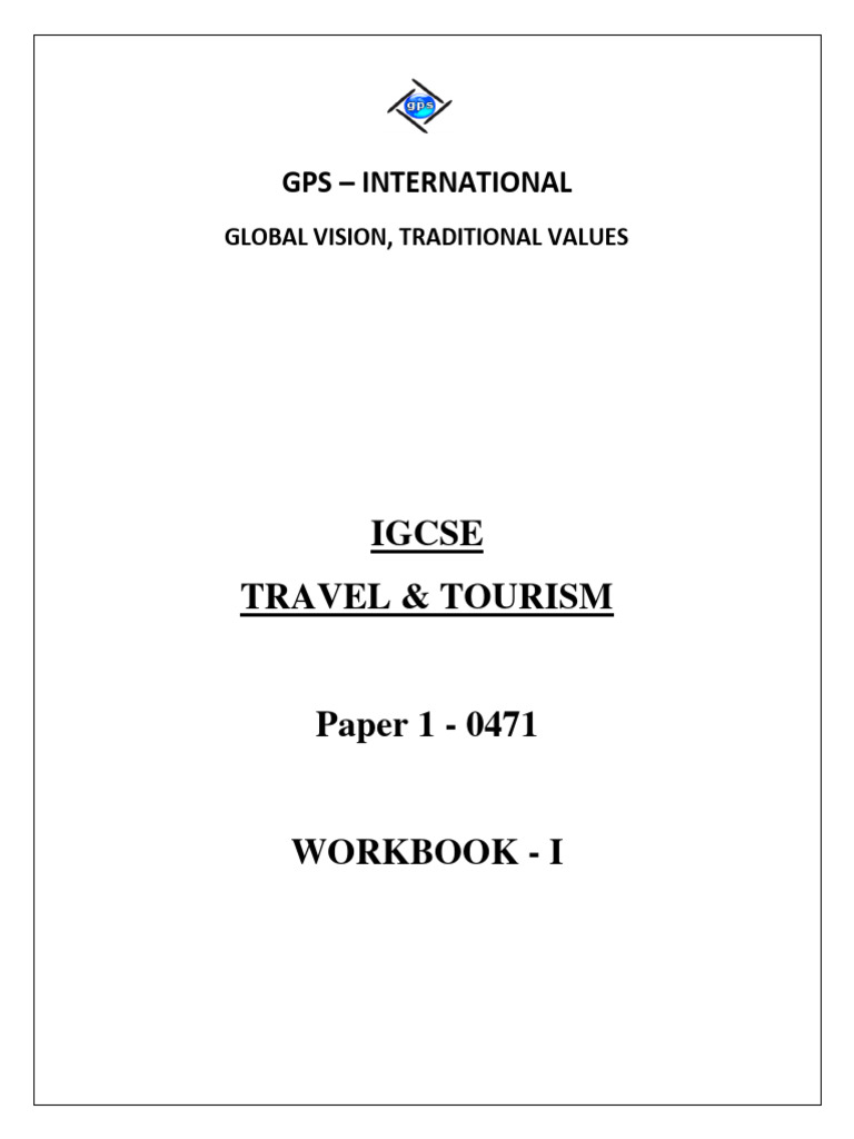 Workbook Igcse Travel And Tourism 0471 01 Pdf Tourism Airport