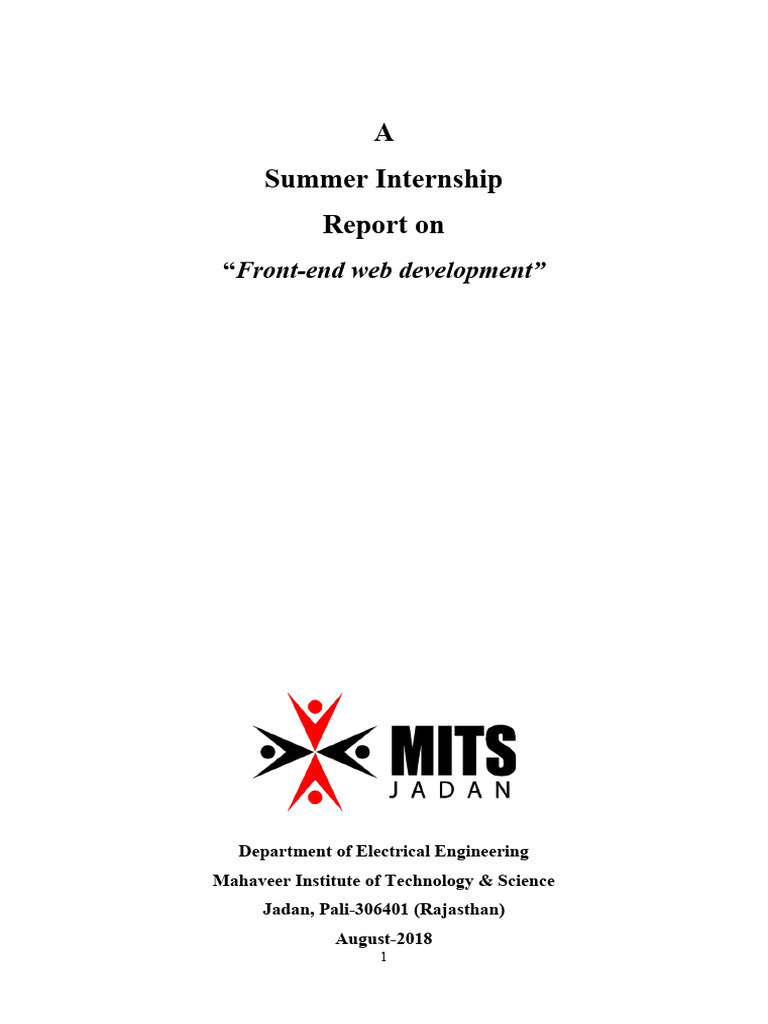 Guidelines For UG Training Project Seminar Report Format | PDF | Html ... Guidelines For UG Training Project Seminar Report Format | PDF | Html ...