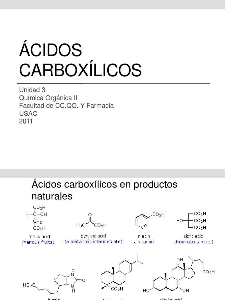 Ácidos Carboxílicos2k11 | Ácido carboxílico | Cetona