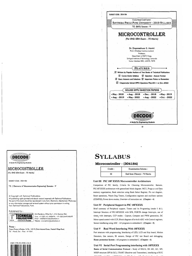 Microcontroller Decode | PDF | Central Processing Unit | Electrical Engineering