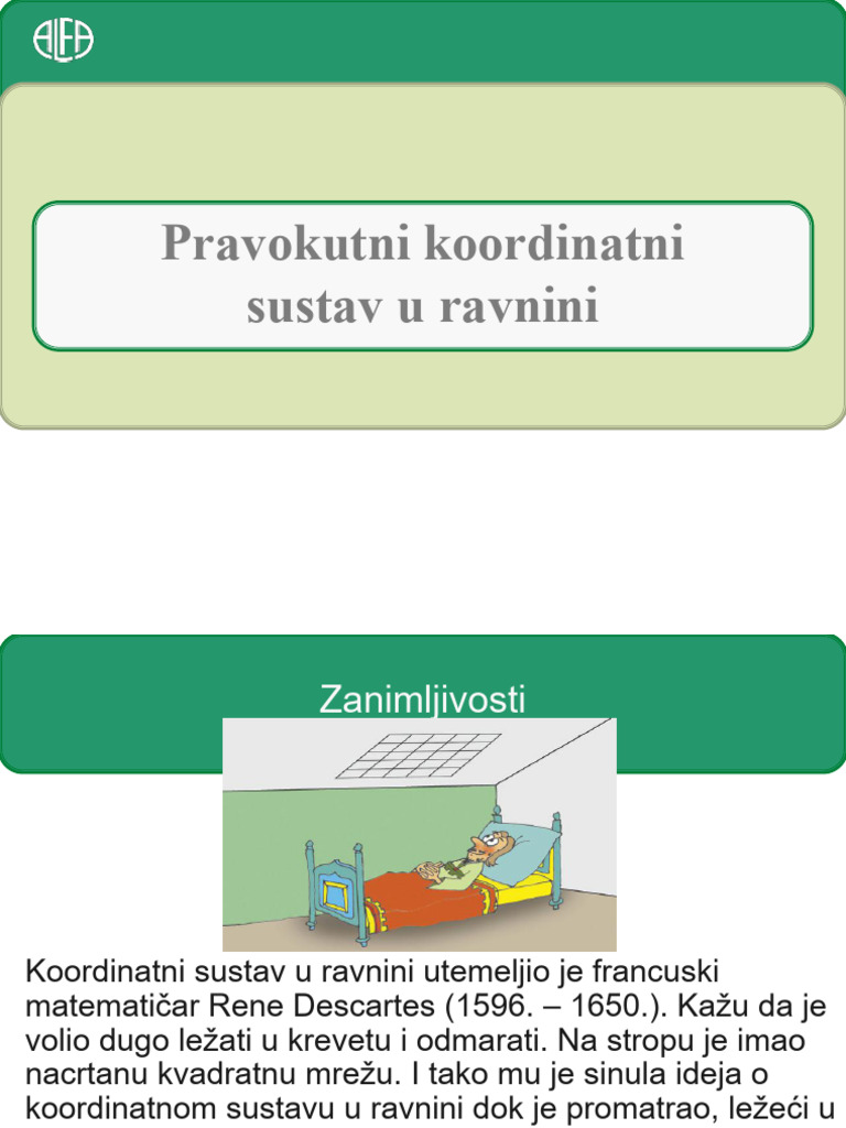 Online Nastava - Pravokutni Koordinatni Sustav U Ravnini | PDF
