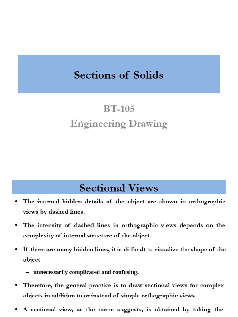Section of Solids | PDF | Shape | Elementary Geometry