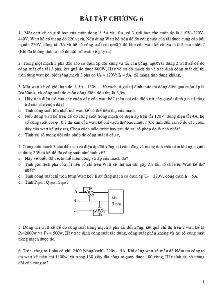 Bai Tap Chuong 6 | PDF