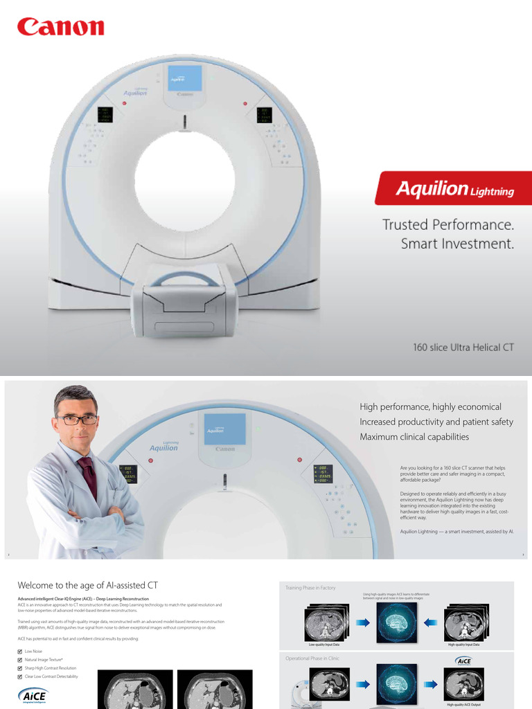 Aquilion Lightning 160 Slice CT Overview | PDF | Ct Scan | Artificial ...