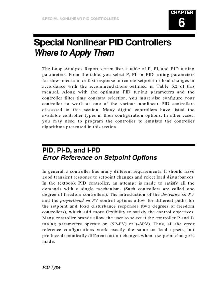 Special Nonlinear Pid Controllers | PDF | Control System | Cybernetics