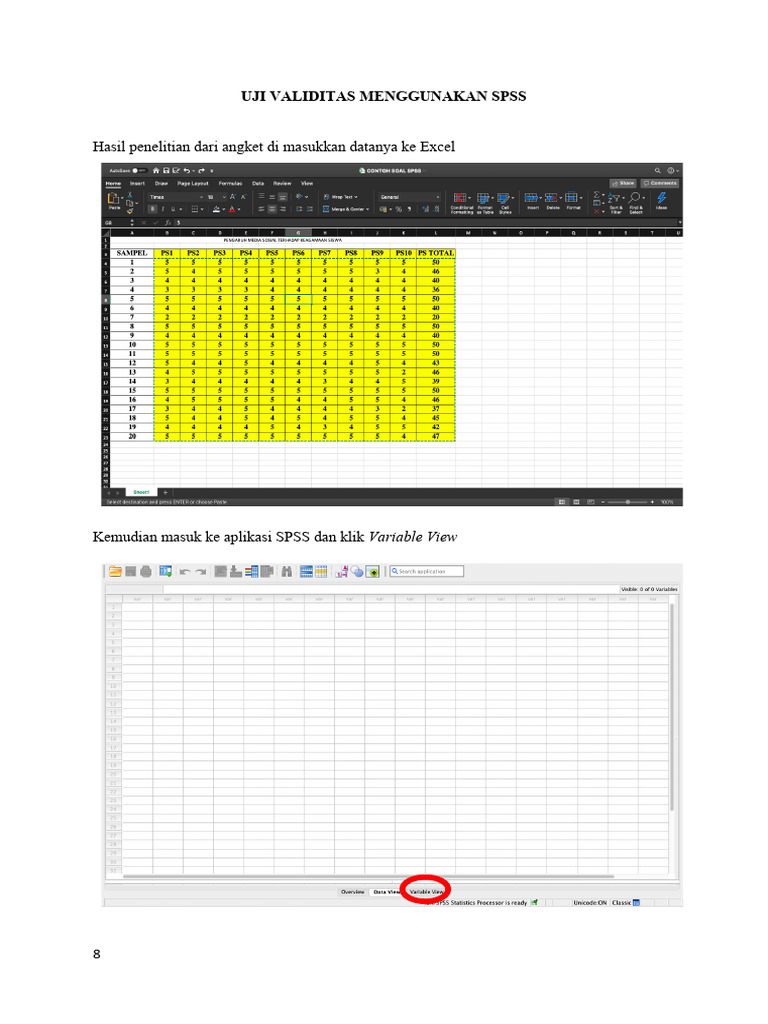 Tutorial Penggunaan Spss | PDF
