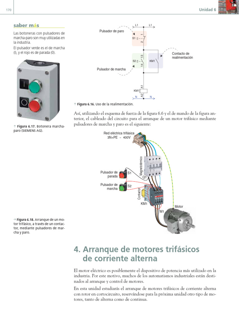Unidad 06 Mando de Motores Eléctricos | PDF | Relé | Equipo
