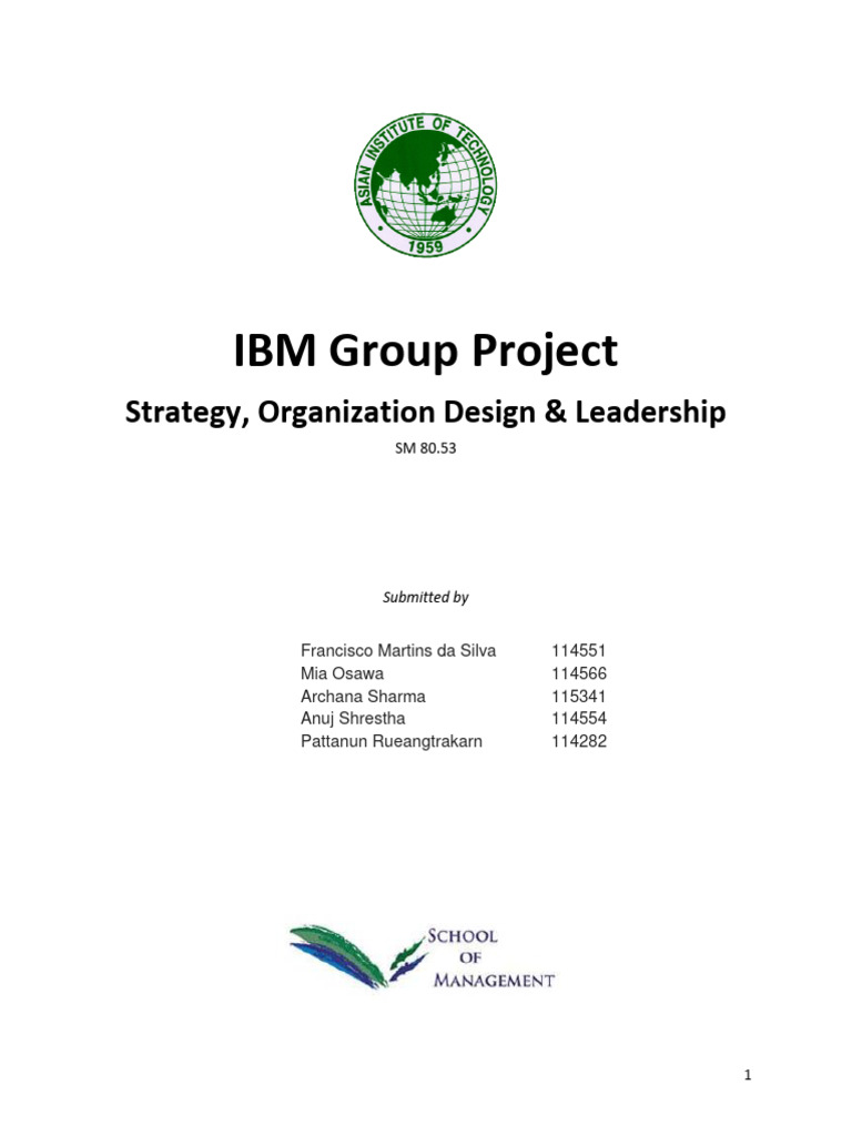 Ibm Strategy and Organization Design Report Compress | PDF