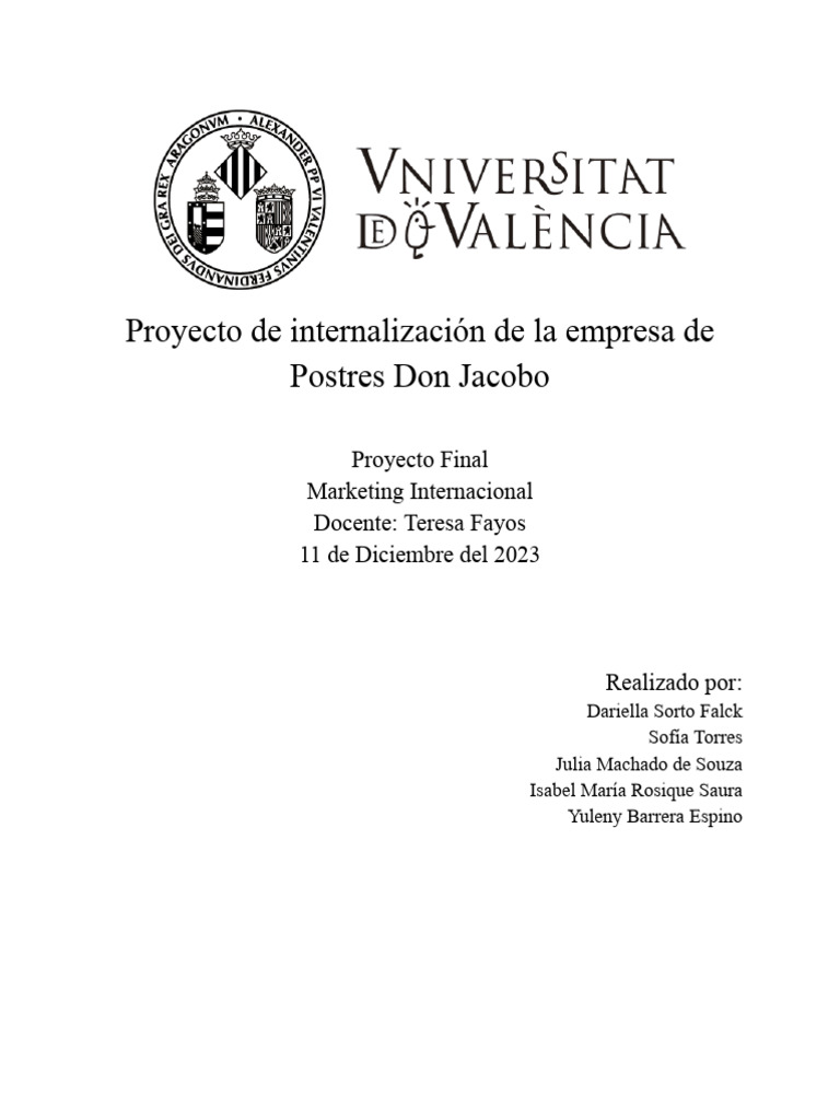 Proyecto Final Marketing Internacional | PDF | Colombia | México