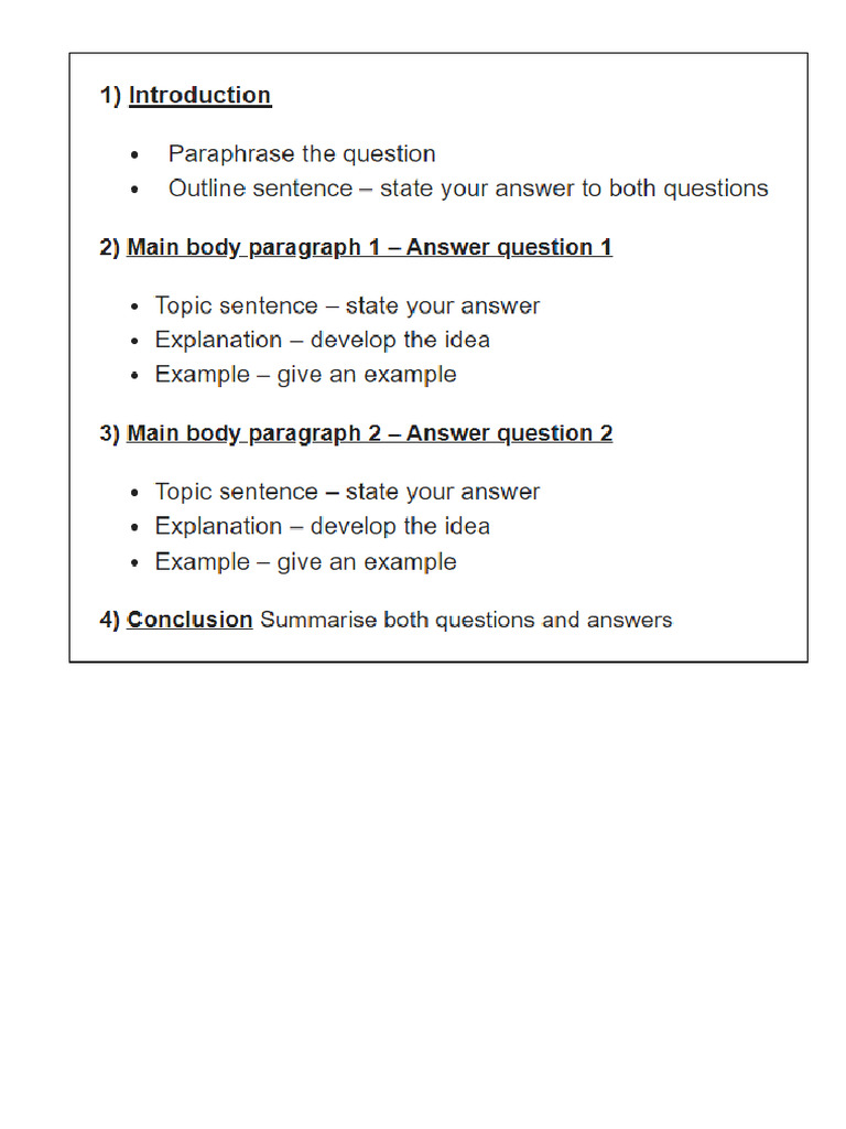 Double Question Essay PDF