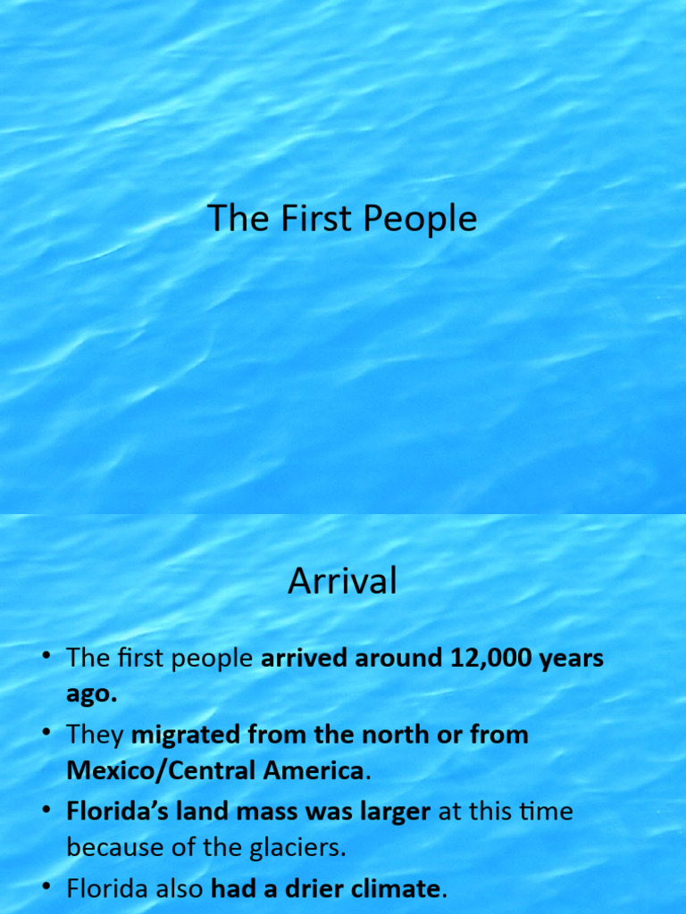 Florida: The First People | PDF