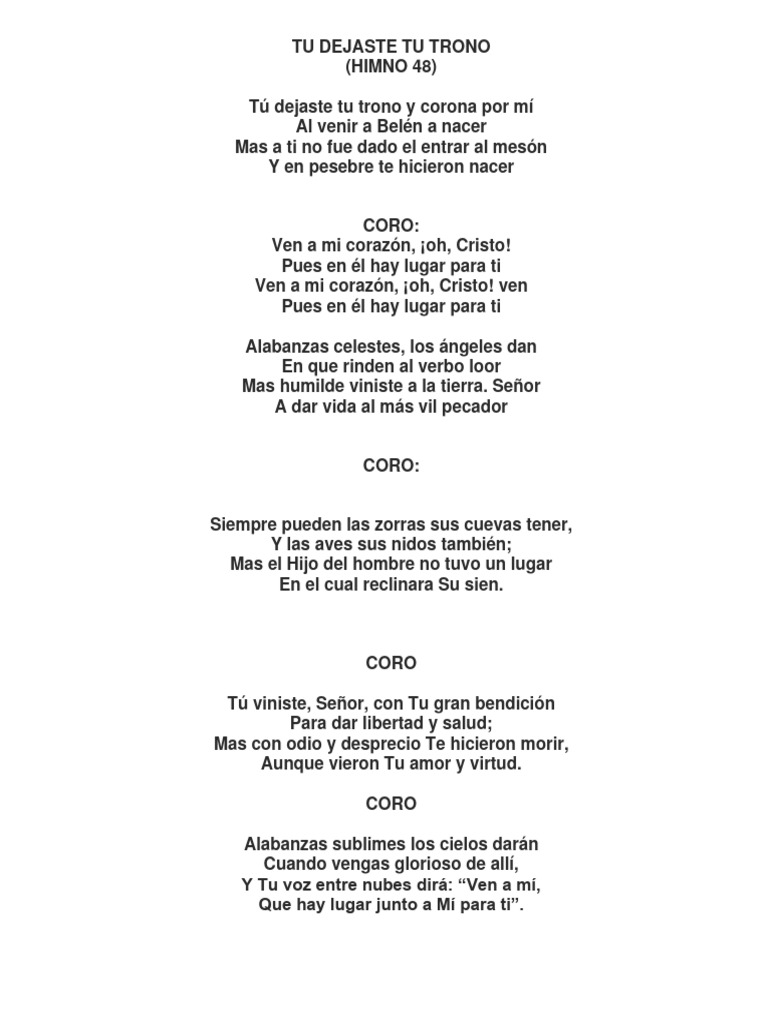 Himnos para Imprimir | Descargar gratis PDF | Cristo (título) | Creencia religiosa y doctrina