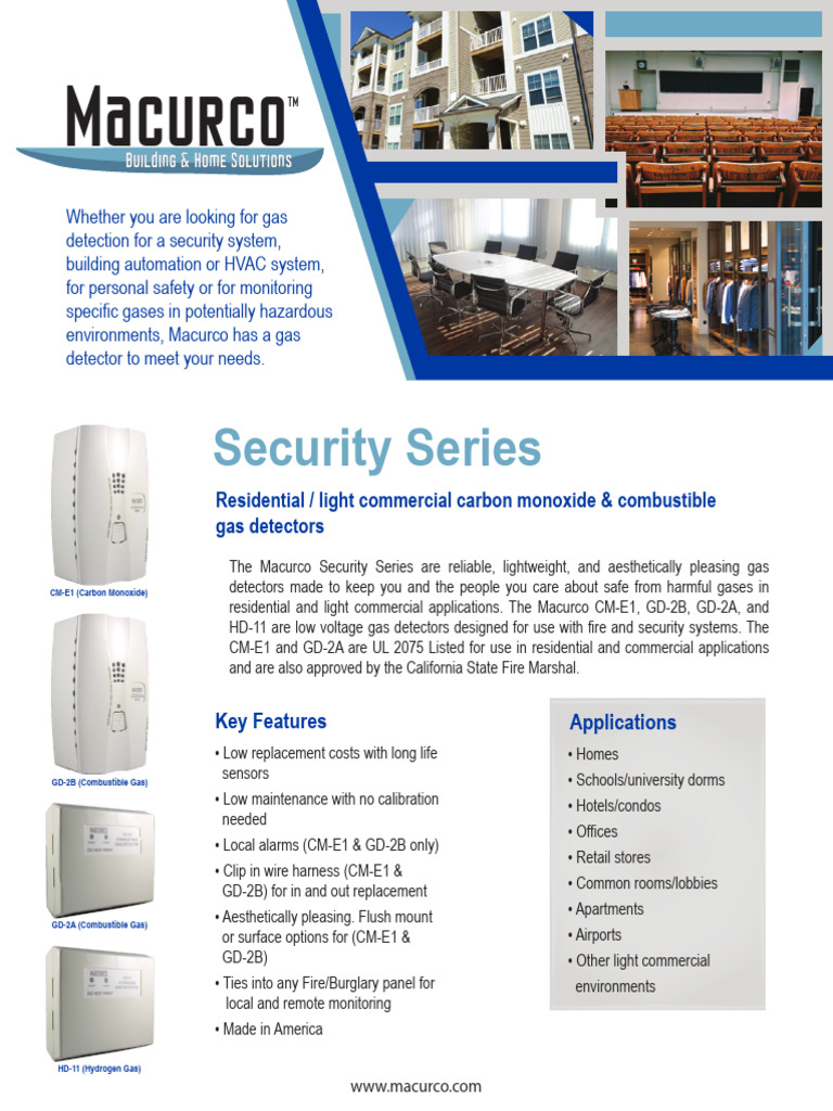 Security Series Data Sheet | PDF | Security Alarm | Physical Sciences
