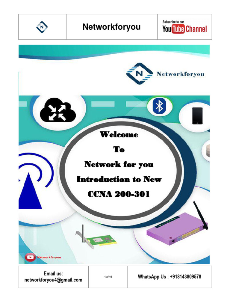 1 Introduction+to+CCNA | PDF | Cisco Certifications | Computer Network