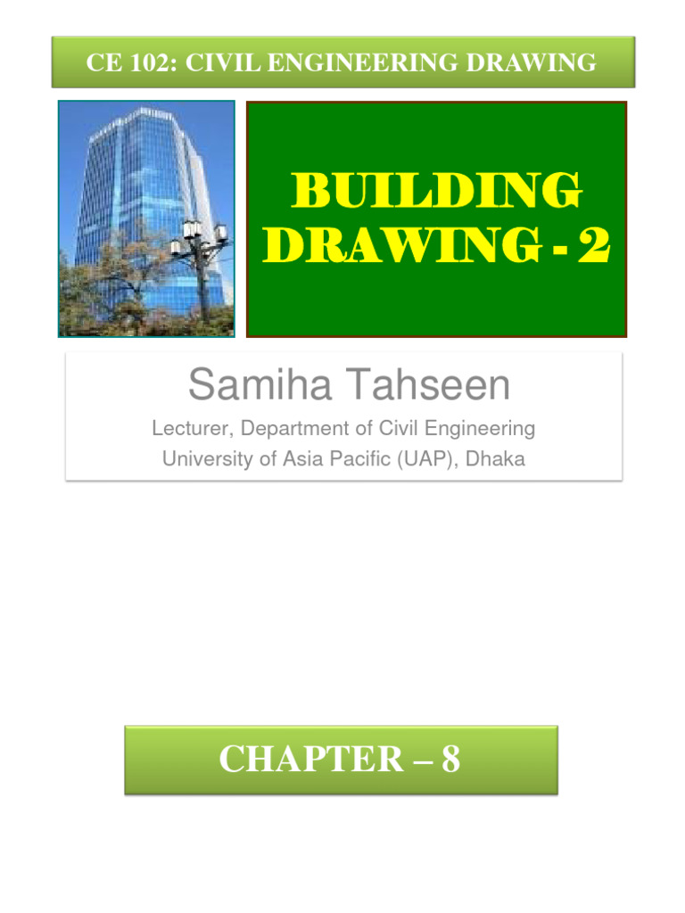 Chapter - 8 (Building Drawing - 2) | PDF