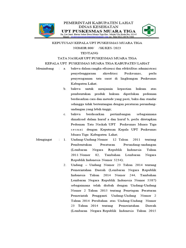 1.2.2.1 Contoh Pedoman Tata Naskah-1 | PDF