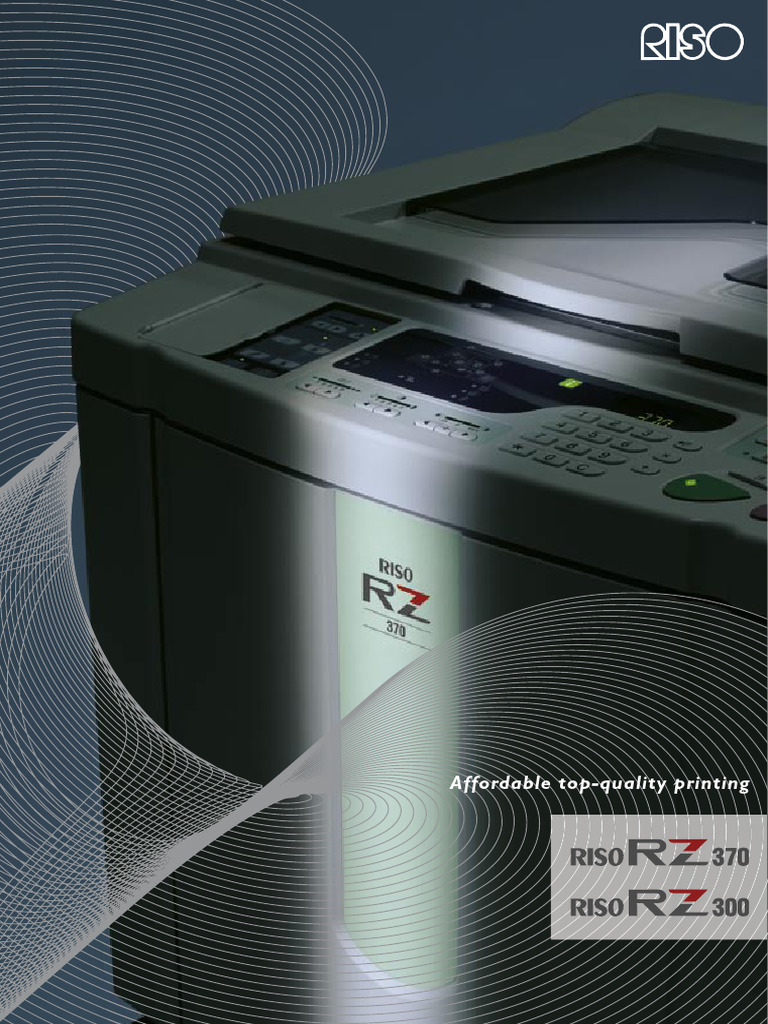 Imprimante RISO RZ300 : Qualité abordable | PDF